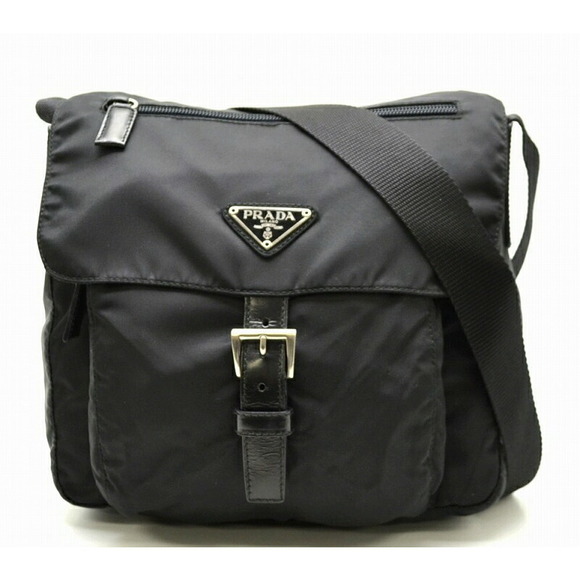 Prada | Bags | Prada Nylon Shoulder Bag Black | Poshmark
